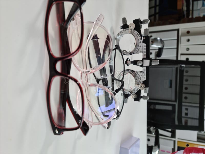 Stages of Selection of Astigmatic Glasses for Ophthalmologist Stock ...