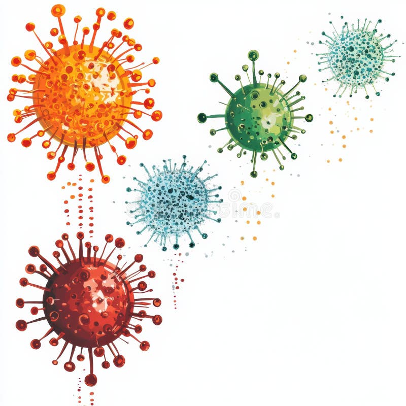 Stages of Virus Lifecycle Illustrated with Scientific Visualization of ...
