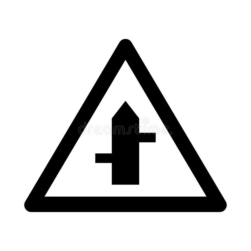 Staggered Junction Road Sign Stock Vector - Illustration of bangladesh ...