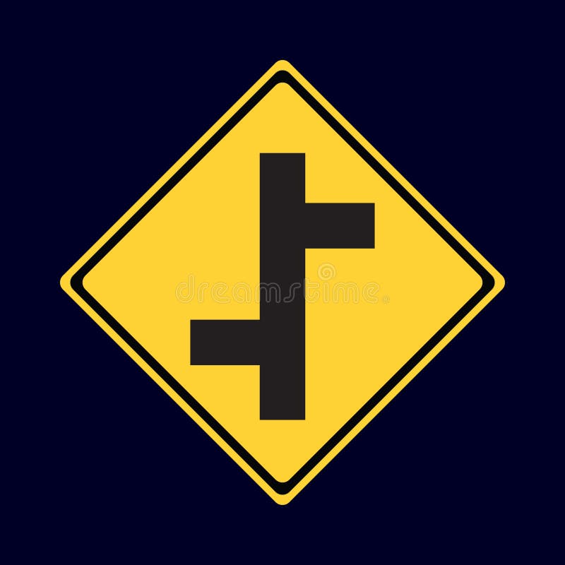 Staggered Sign. Vector Illustration Decorative Design Stock Vector ...