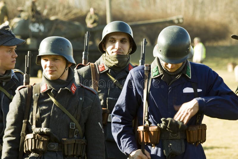 Staging the Battle of the Second World War. Editorial Stock Photo ...