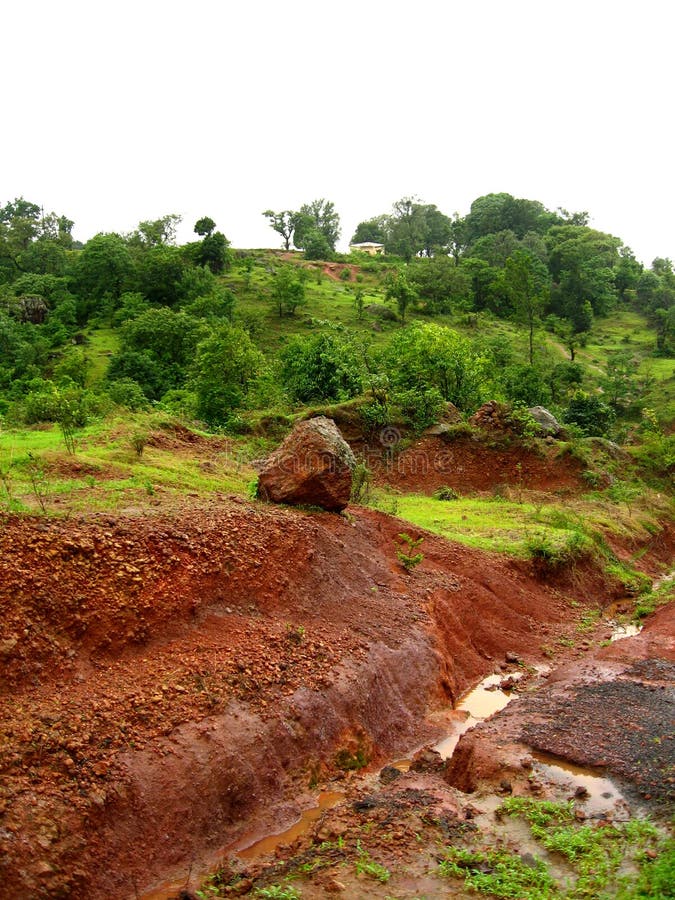 Stagione di monsone fotografia stock. Immagine di fango - 3029936