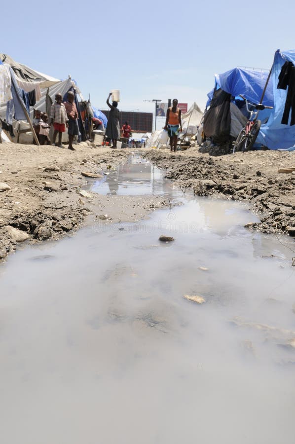 Stagnant water. editorial stock image. Image of conditions - 17499134