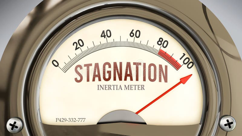Stagnation and Inertia Meter that is Hitting a Full Scale, Showing a ...