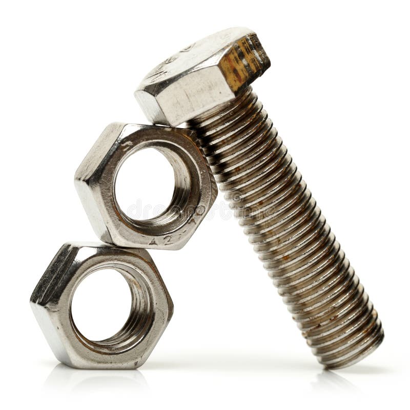 Muttern - und - Schrauben stockbild. Bild von verbindungselemente ...