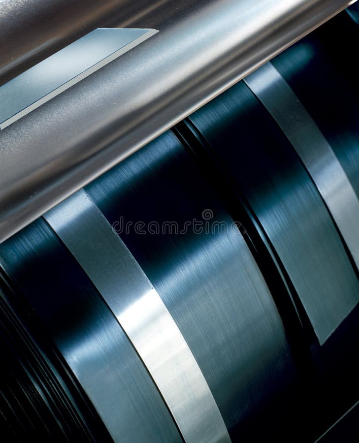 Stahlrollen. stockbild. Bild von rollen, stahlwerk, speicher - 26836827