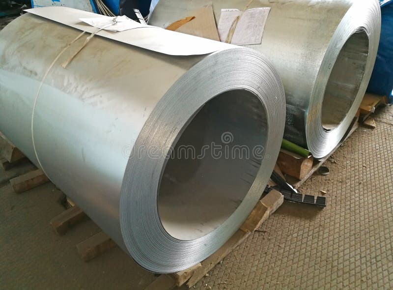 Stahlrollen. stockbild. Bild von rollen, stahlwerk, speicher - 26836827