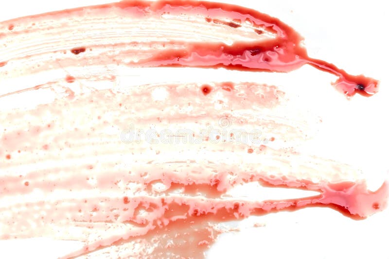 Stain of Blood on a White Background Stock Photo - Image of closeup ...