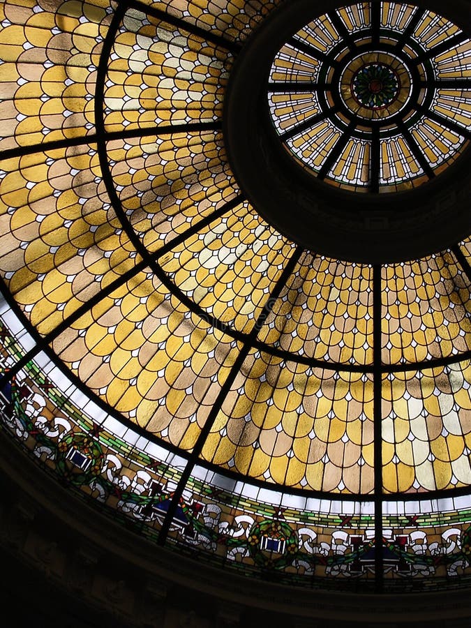Stain Glass Ceiling stock photo. Image of detail, dome - 265548