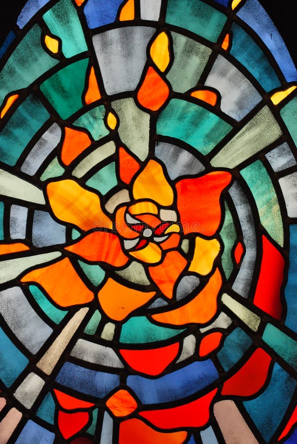 Stain glass pattern stock photo. Image of pretty, colorful - 14063930