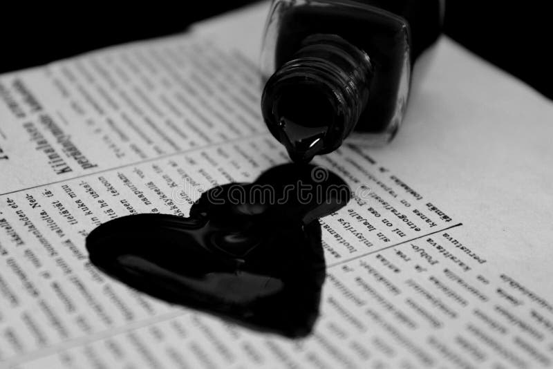 Stain of love stock photo. Image of black, paper, dropping - 24734768