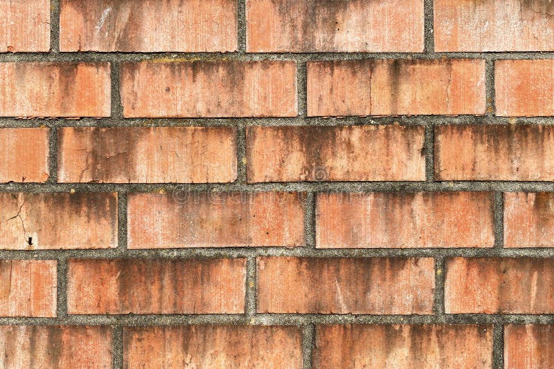 Stained Closeup Retro Style Vintage Brick Wall Weathered Mold Surface ...