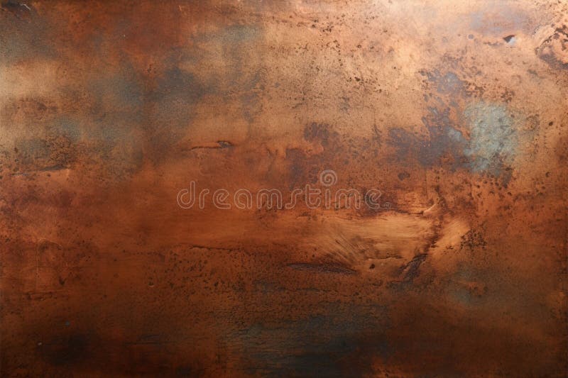 Stained Copper Metal Surface Texture, Creating a Rustic, Weathered ...