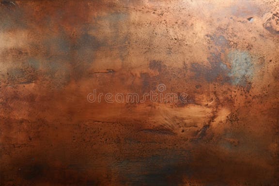Stained Copper Metal Surface Texture, Creating a Rustic, Weathered ...