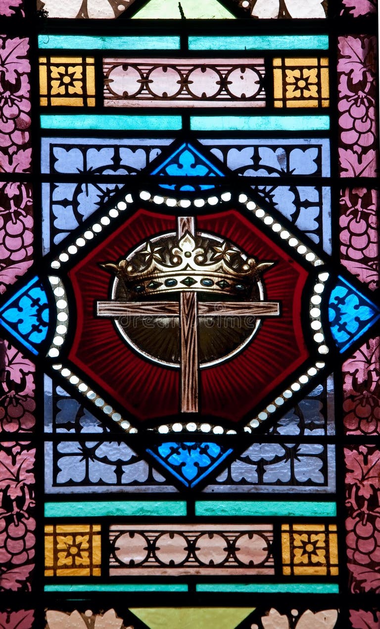 2,978 Stained Glass Window Background Cross Stock Photos - Free ...