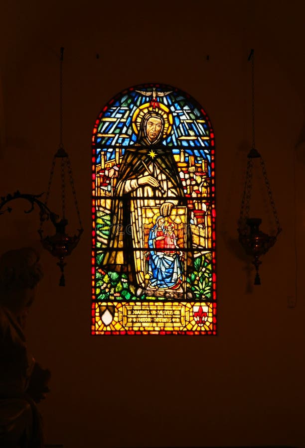 Stained Glass in Basilica of St. Peter, Vatican, Rome Editorial Photo ...