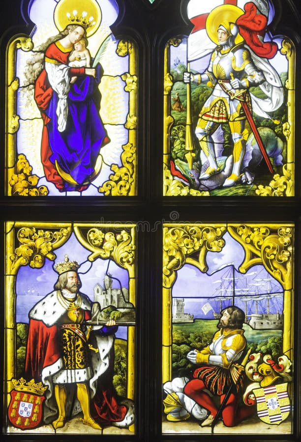 Templar Knight Stained Glass Window Stock Photos - Free & Royalty-Free ...