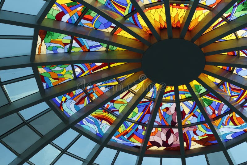 Stained Glass Ceiling During Daytime Picture. Image: 109886272