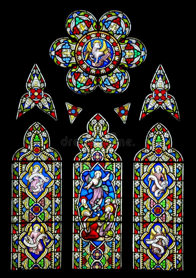 Stained Glass Church Window Stock Photo - Image of chapel, glass: 3022292