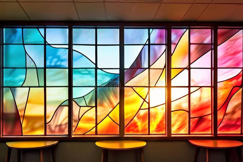 Stained Glass Classroom a Luminogram Capturing Th Rare Odd Stock Photo - Image of capturing ...