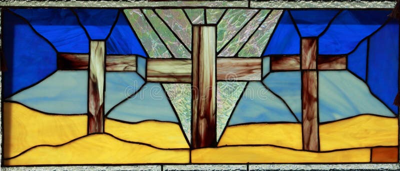 Vector stained glass cross stock vector. Illustration of church - 24298856