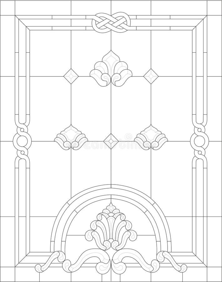 Stained Glass Designing Vector CDR Stock Vector - Illustration of glass ...
