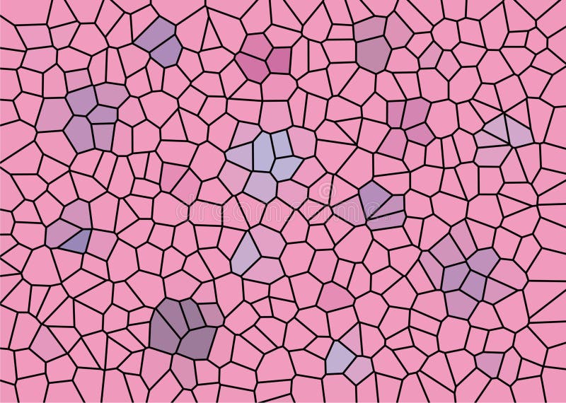 Stained Glass Effect Pink Wallpaper Background Stock Illustration ...