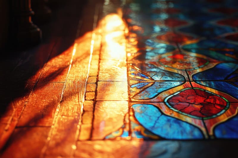 Stained Glass Floor stock photo. Image of colorful, patterned - 373057662