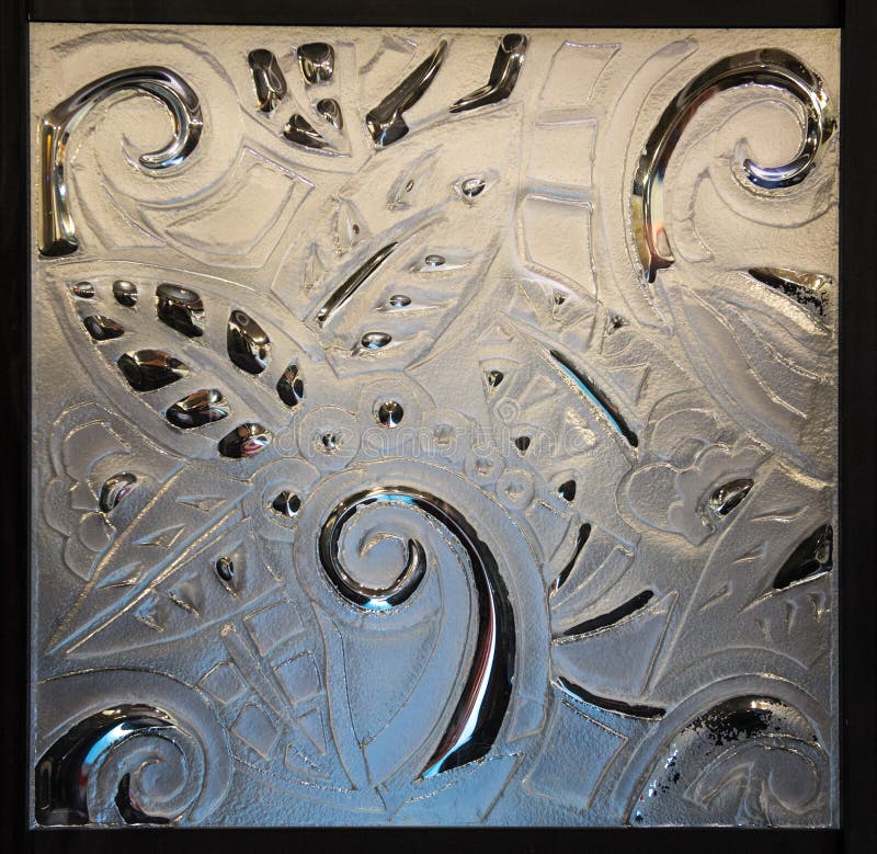 Stained Glass Flower Pattern Stock Image - Image of ornate, curls: 29871749