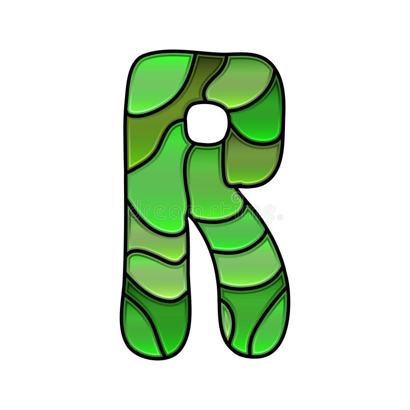 Stained Glass Font Letter R Stock Illustrations – 7 Stained Glass Font ...