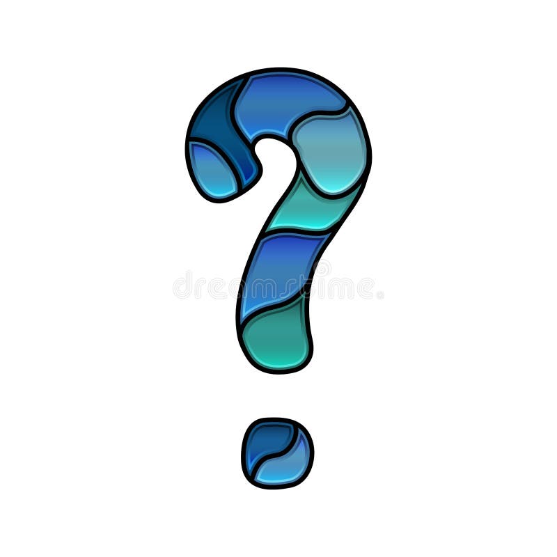 Stained Glass Font Question Mark Stock Illustrations – 7 Stained Glass ...