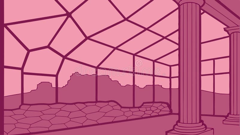 Stained Glass Geometric Architectural Structure Vector Design, Vector ...