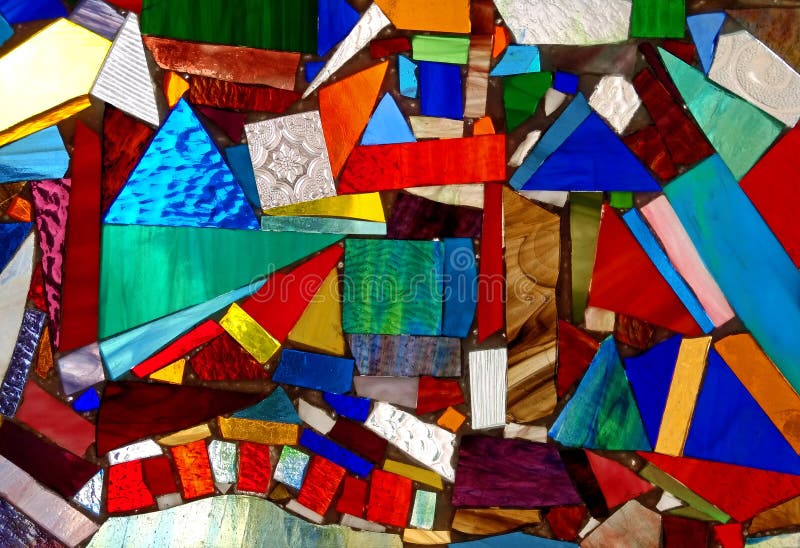 Stained glass horizontal stock photo. Image of random - 94703336