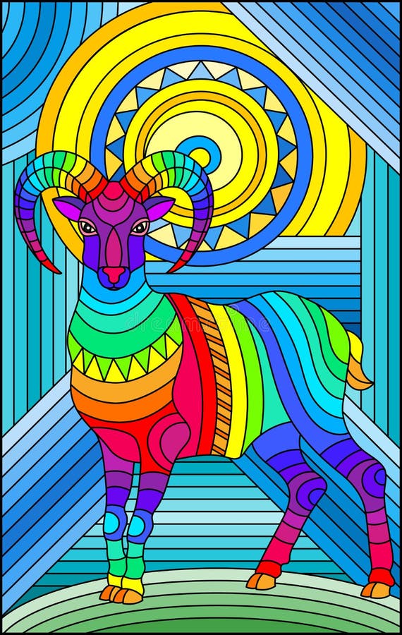 Geometric Ram Stock Illustrations – 555 Geometric Ram Stock ...