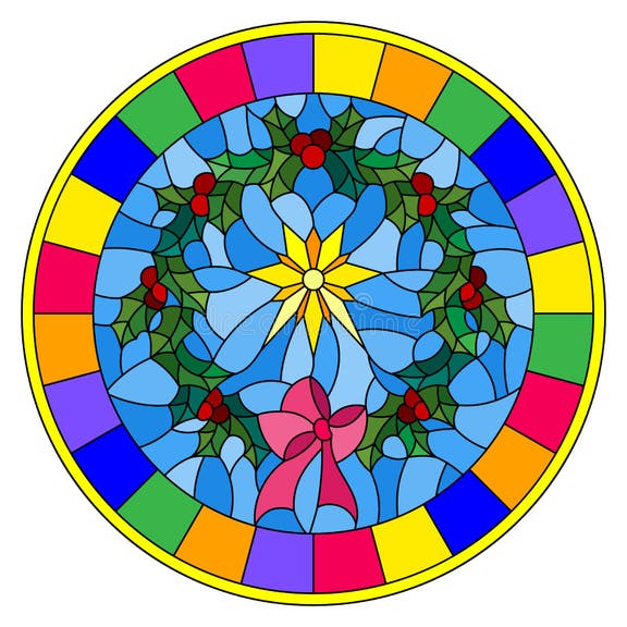 Christmas Stained Glass Stock Illustrations 4 855 Christmas Stained