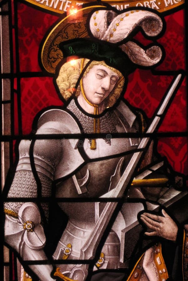 Stained Glass Knight stock photo. Image of colors, medieval - 20677742