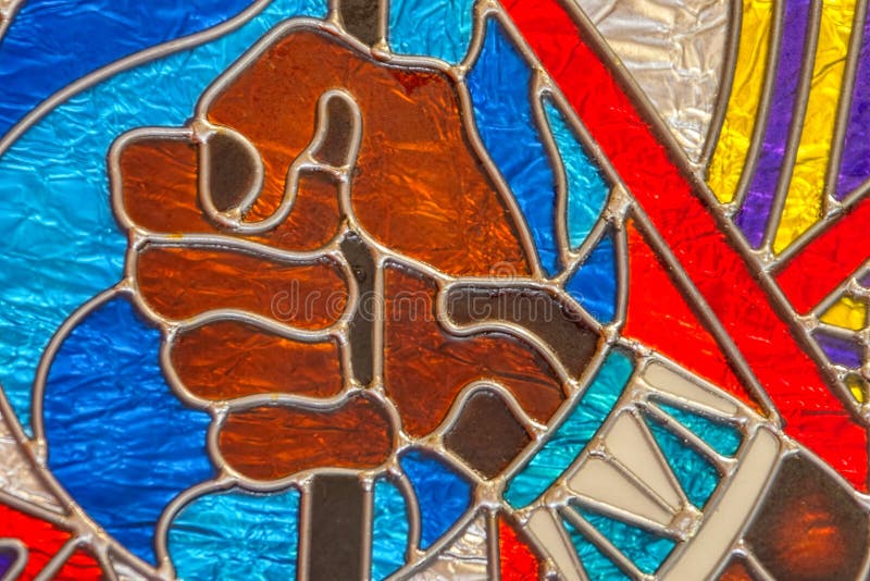 Stained glass stock photo. Image of elegance, painted - 193187934