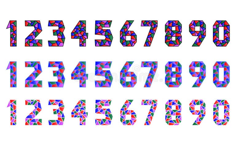 Glass Numbers Cdr Stock Illustrations – 2 Glass Numbers Cdr Stock ...