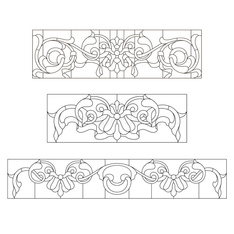 Stained glass patterns stock vector. Illustration of heraldry - 65200341