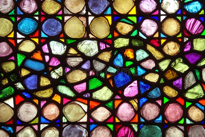 Stained Glass Style Colorful Pattern Fills in a Whole Screen Stock ...