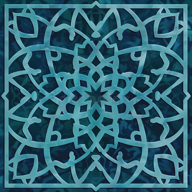 Symmetrical Islamic Frame Design Stock Illustrations – 2,015 ...