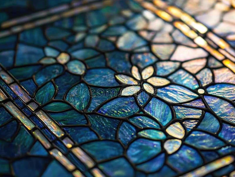 Stained Glass Table Close Up Stock Image - Image of artisanal ...