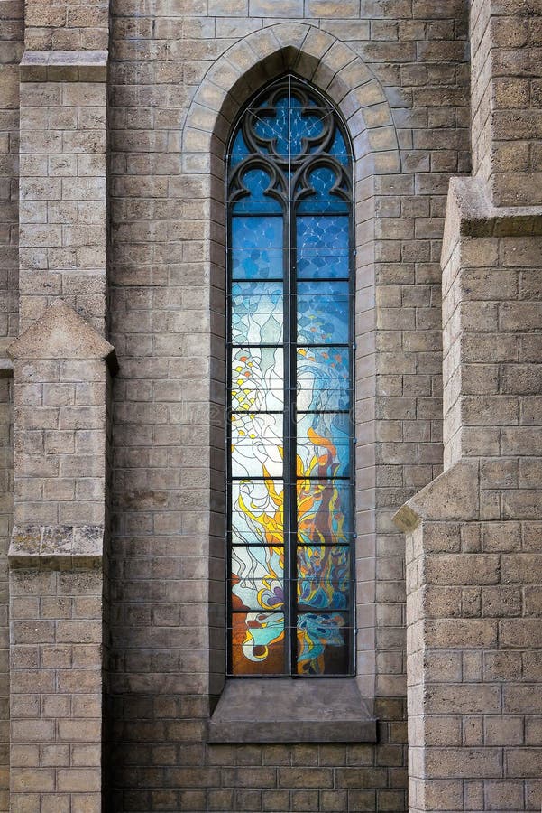 Blue Church window stock image. Image of abstract, light - 25668941