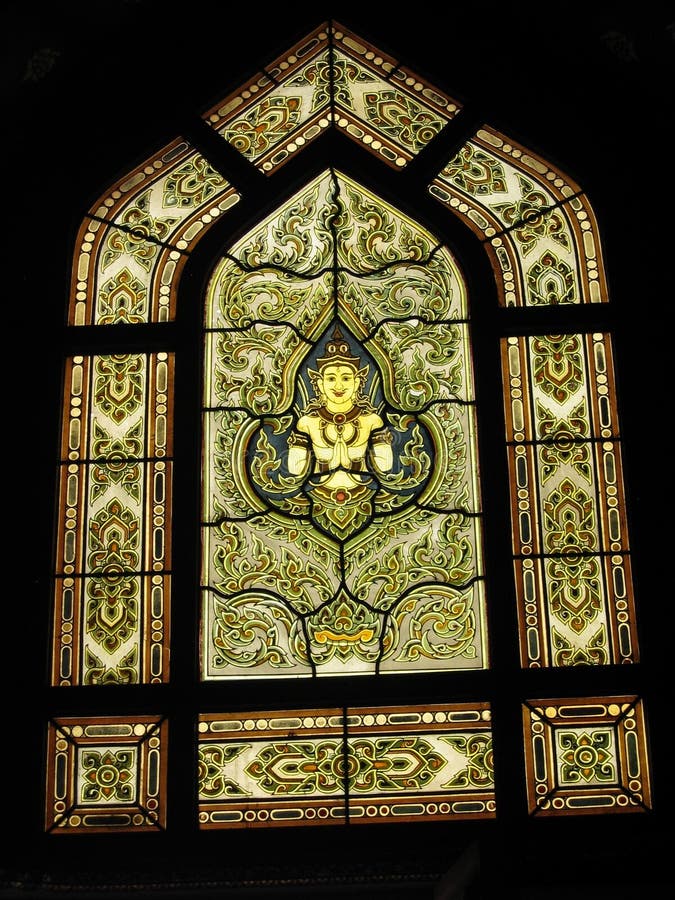 Stained Glass Window stock image. Image of work, architecture - 554093