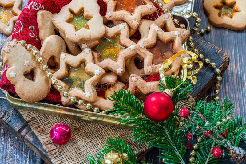 Stained Glass Window Biscuits Stock Image - Image of colorful, holiday ...