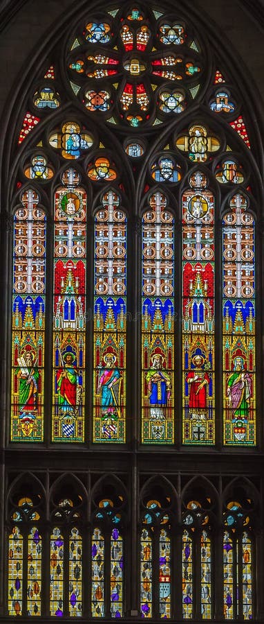 Stained glass window editorial photo. Image of detail - 59026571