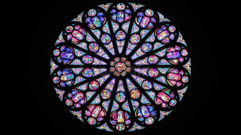 A Stained Glass Window stock image. Image of color, blue - 383566045