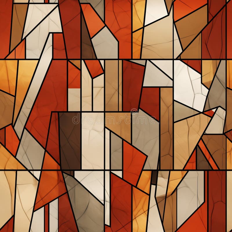 A Stained Glass Window with a Red Orange and Brown Color Scheme Stock ... A Stained Glass Window with a Red Orange and Brown Color Scheme Stock ...