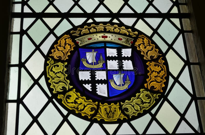 Stained Glass Window at Stirling Castle Stock Image - Image of snowdoun ...