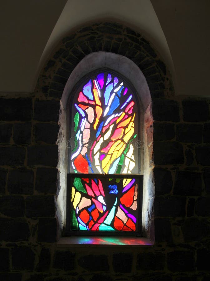 Stained glass window stock image. Image of reflection - 59473189